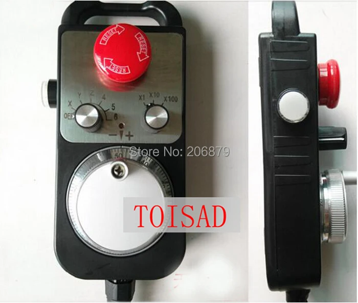 Cnc Rotary Encoder Hanual Pulse Generator 6 Axis Mpg Pendant Handwheel ...