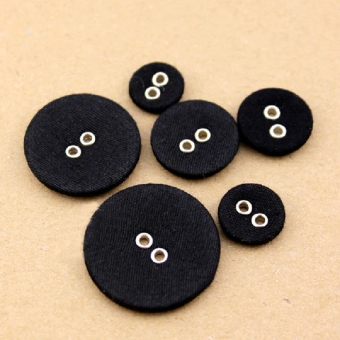 10/11/12/15/18/20/23/25mm two holes Buttons fabric covered for clothes ...