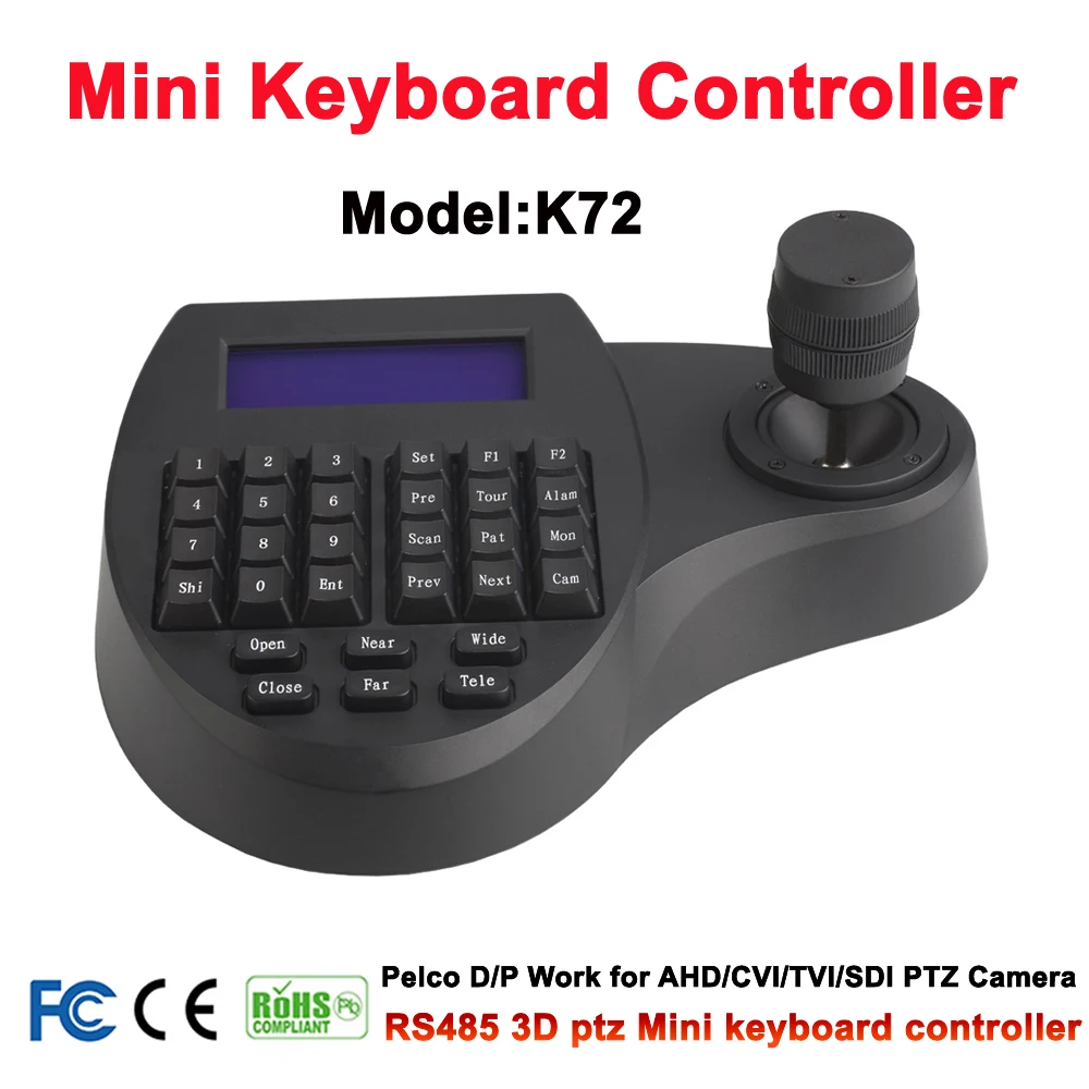 CCTV-PTZ-camera-3D-Joystick-Keyboard-Controller-PelcoP-PelcoD-RS485 ...