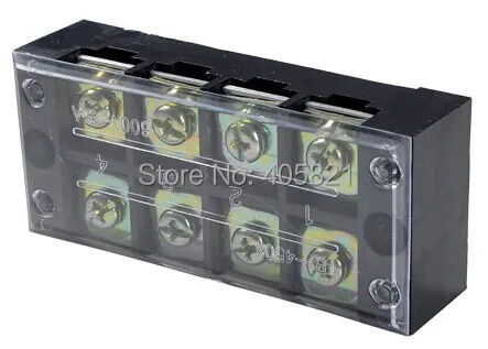 5Pcs TB 4504 600V 45A Dual Row 4Positions Terminal Block|block plastic ...