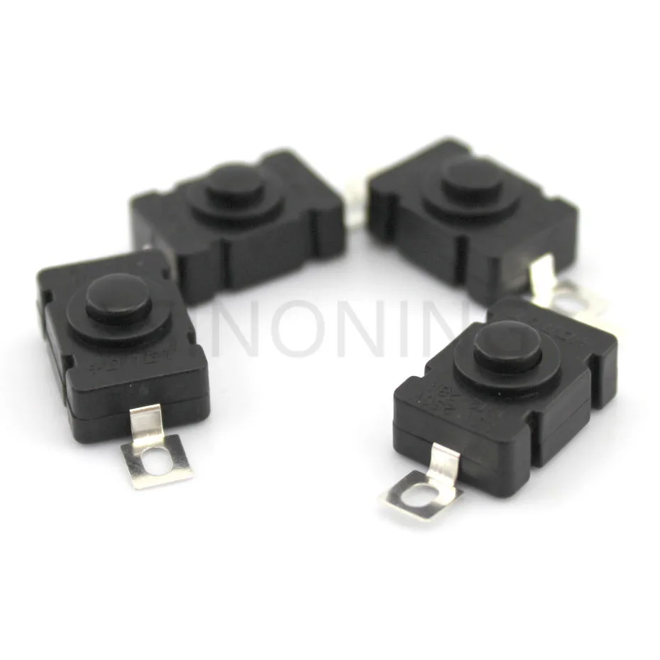 1PCS Black square switch (self - locking) micro - switch electronic DIY ...