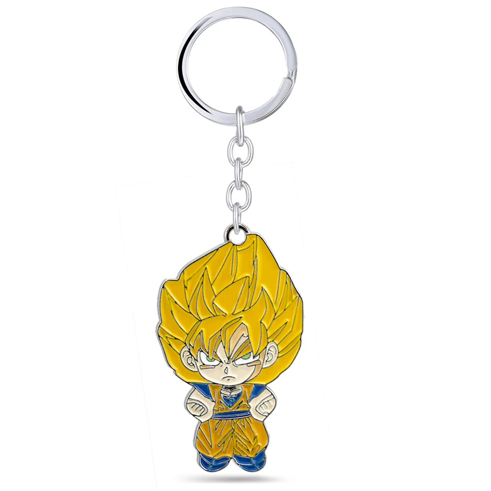 HSIC Anime Dragon Ball Z Keychain Super Saiyan Son Goku Gohan Vegeta ...
