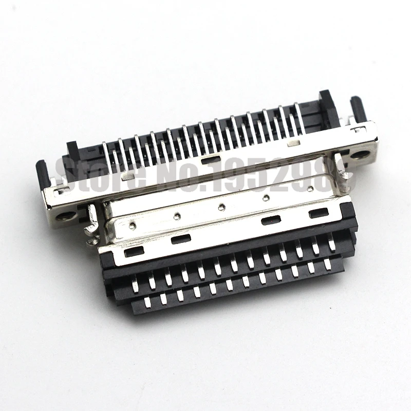 5PCS Female / Male Micro Centronics Connector 50 Pin SCSI Series for ...