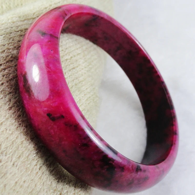 Joya Rubi Natural Peach Blossom Chicken Blood Stone Bracelet Jonc ...