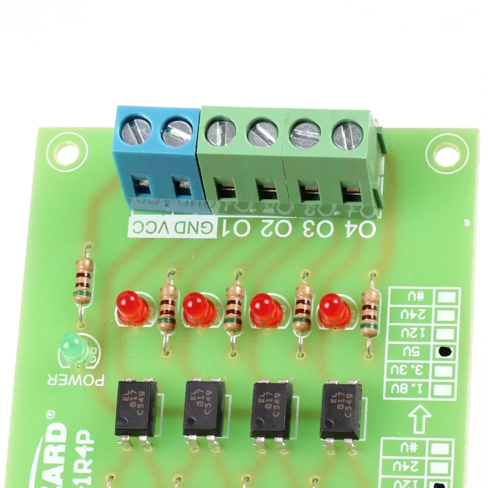 Optocoupler Isolator 5V to 24V PLC Signal Converter Level Voltage Board ...