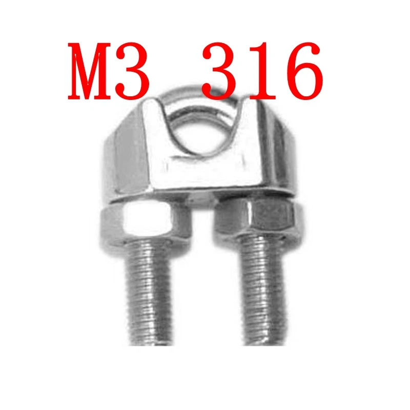 M3,3mm Stainless Steel Wire Rope Clips (T 316)|wire rope clip|rope ...