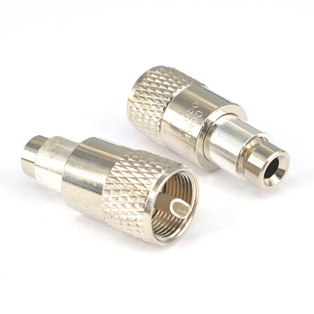 10 Pieces UHF Type Connector Nickelplated Normal UHF Male PL259 Plug ...