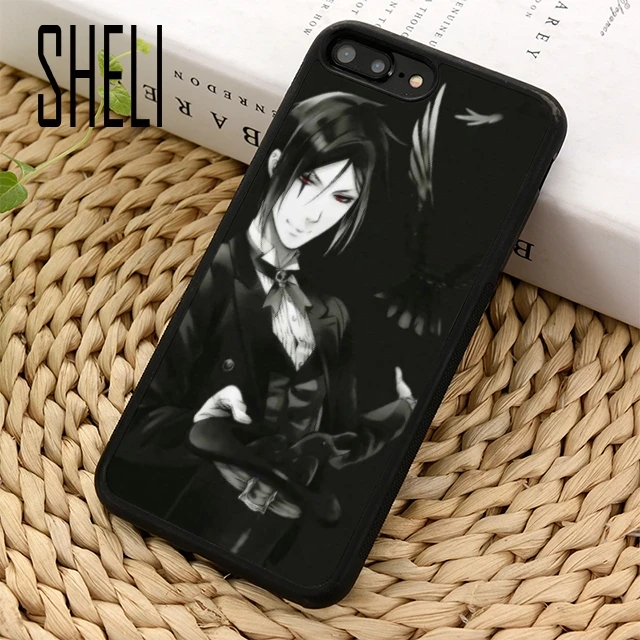 SHELI Anime Black Butler Kuroshitsuji Silicon Phone Case Capa Para ...