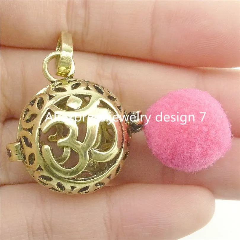 Free Shipping 17856 Yoga Om Aum Bronze Locket Aromatherapy Essential ...