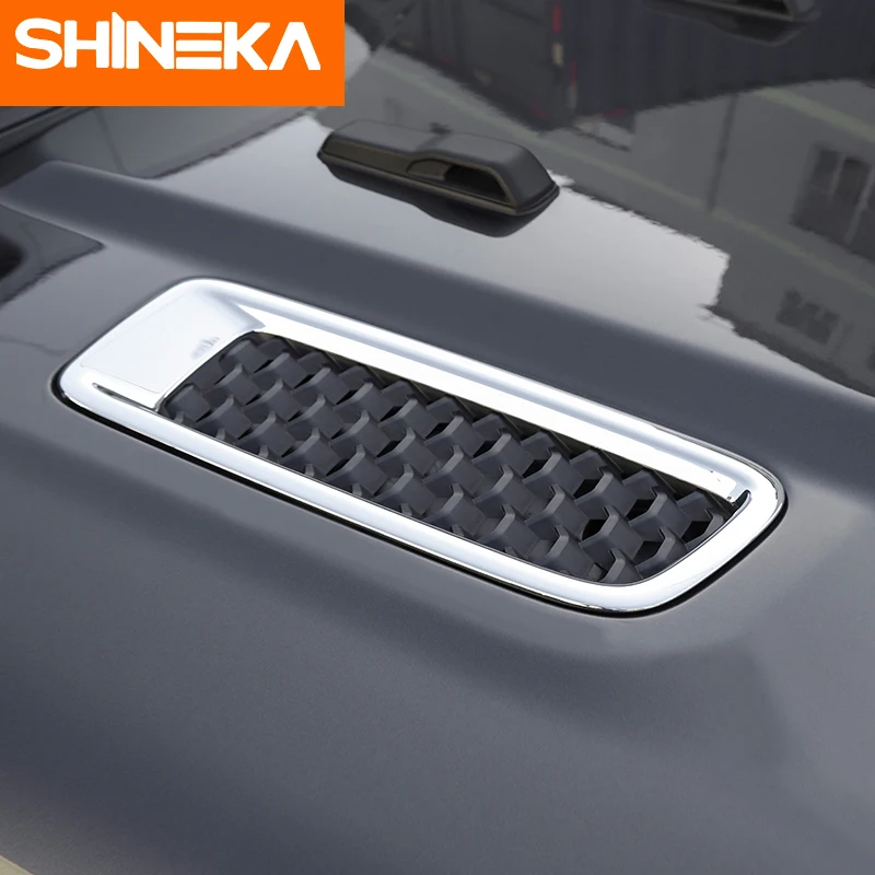 SHINEKA Car Stickers for Jeep Wrangler JL 2018+ Car Engine Hood Air AC ...