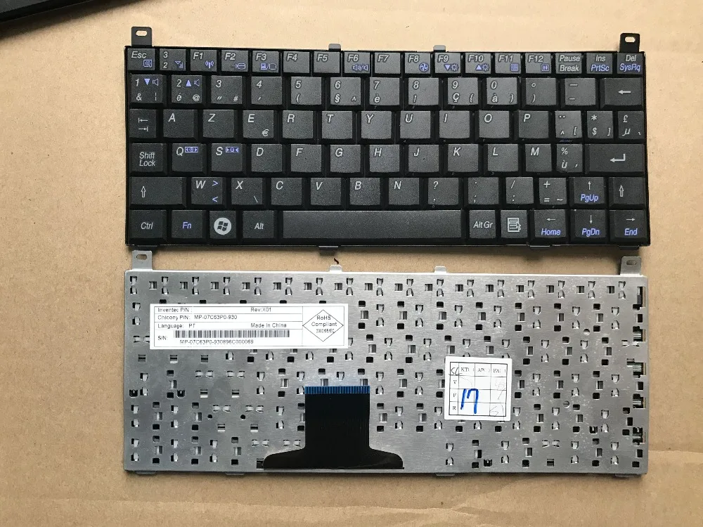 Neue Laptop tastatur für Toshiba NB100 NB105 FRANZÖSISCH/BELGISCHEN ...