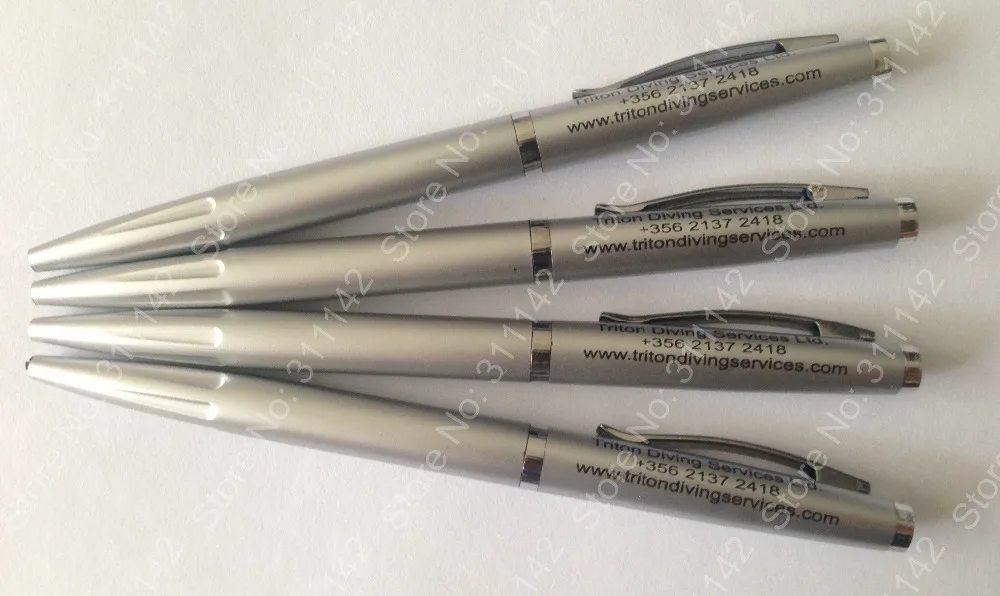 Best selling Promotional Advertising Ballpoint Pen silver plated pen ...