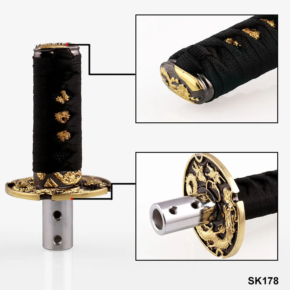 Jdm Short Samurai Gold Dragon Sword Shift Knob 152mm 205mm Metal ...