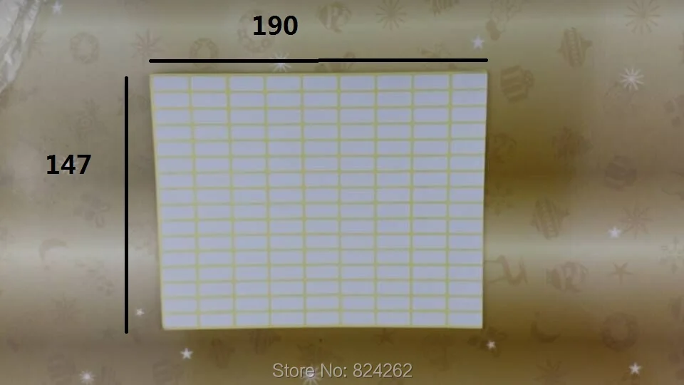 288 Pcs Mini Blank Label 8 X 20mm Plain White Self Adhesive Price ...