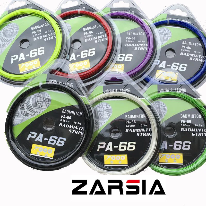 1 Piece 30lbs Topo Pa-66 0.66mm Badminton String 10m Power Super Thin Badminton Racket Strings ...