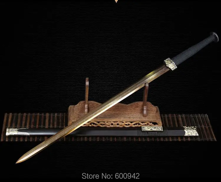 Hand Forged T10 Steel Blade Chinese Han Sword Kungfu Saber Sword Beast ...