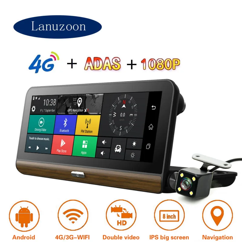 Car Dvr Gps Adas Dash Camera In Car Video Camera Full Hd Wifi Dashcam