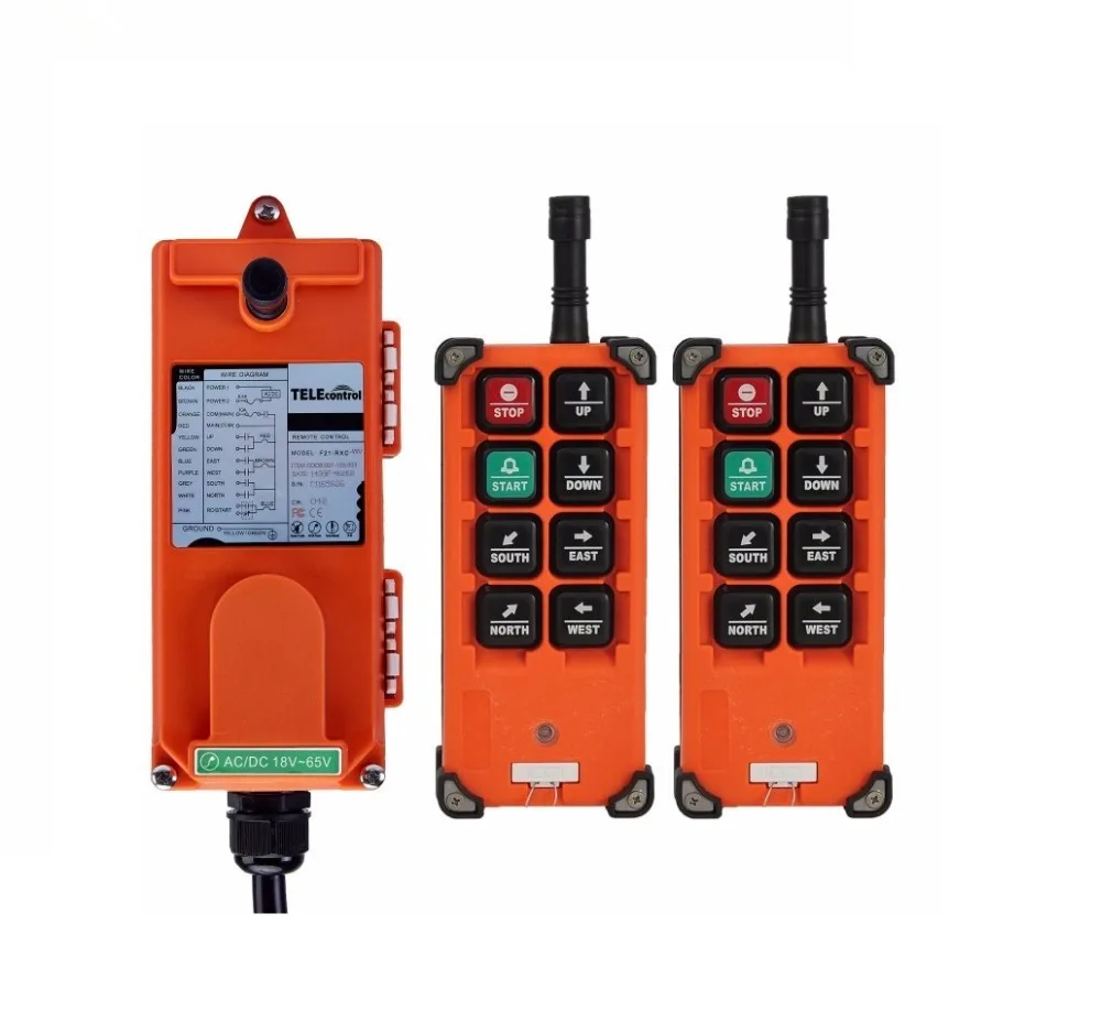 Telecrane Radio wireless industrial remote control F21 E1B2 transmitter ...