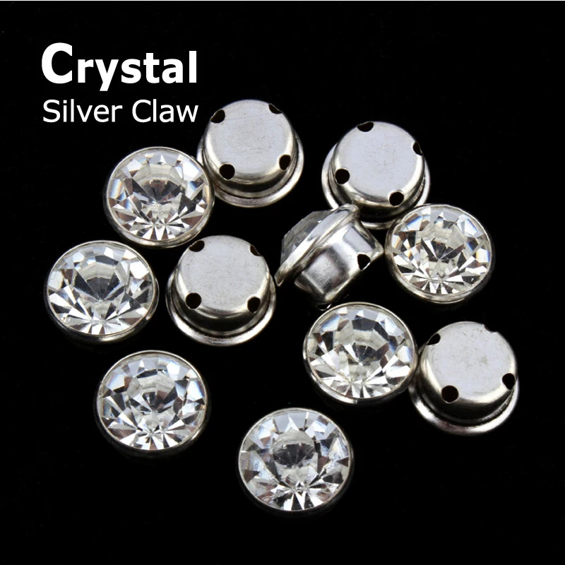 Costura de cristal em strass pedra de prata garra strass pedras de ...