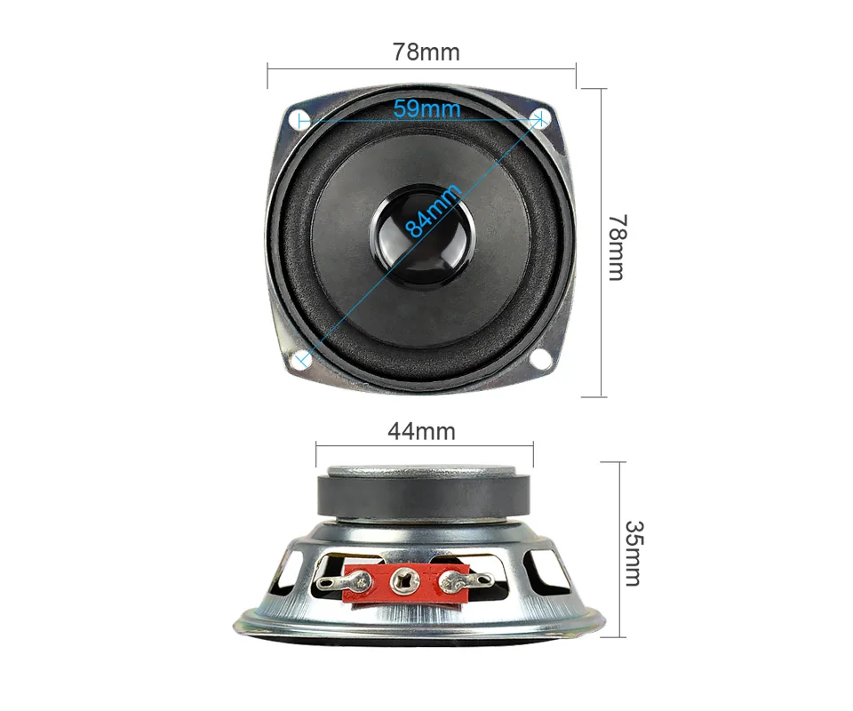 AIYIMA 2Pcs 3 Inch Audio Full Range Speaker 4 Ohm 5W Loudspeaker DIY Portable Bluettoth ...