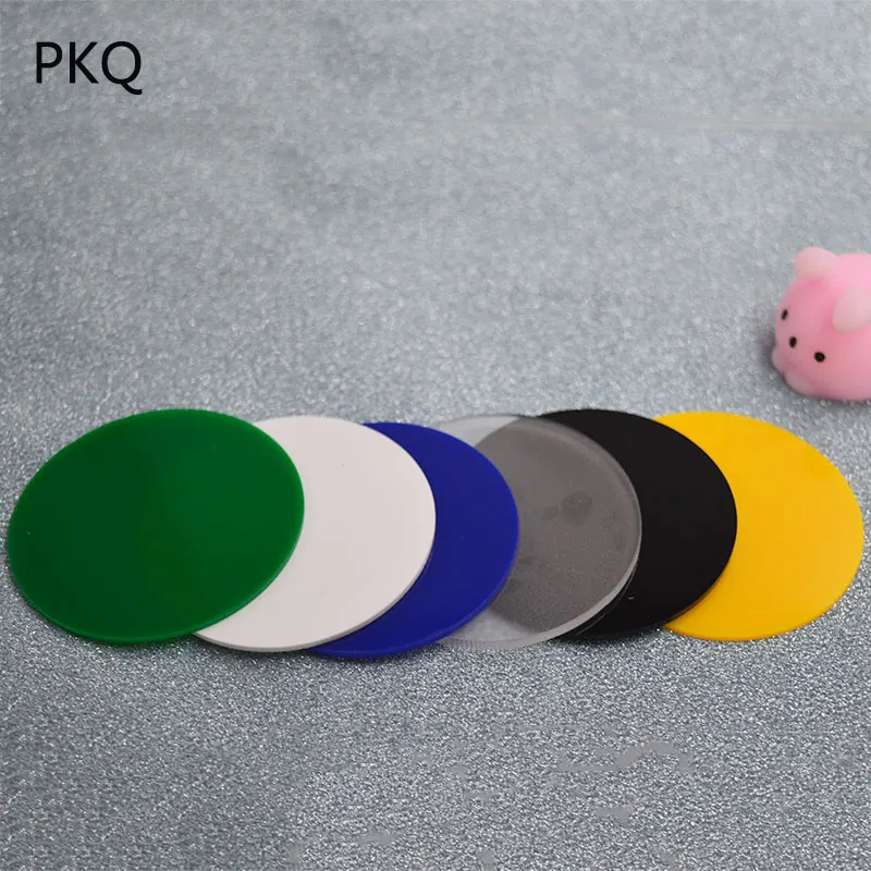 6cm 20cm Round Colored Acrylic Sheet Discs For Clay Hand Base Cartoon ...