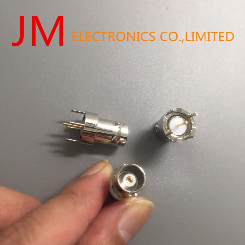 3 Pieces Pcb Mount Solder Female Bnc Jack Straight Connector Adapter|adapter connector|l ...