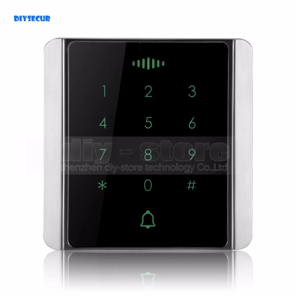DIYSECUR 125KHz RFID Card Reader Touch Panel Backlight Password Keypad ...