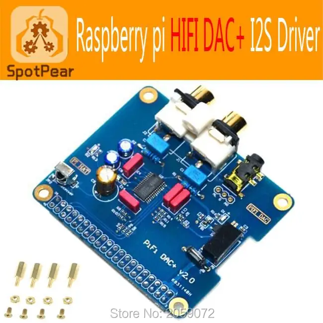 Raspberry pi Pi 3 model B HIFI DAC Audio Sound Card Module I2S ...