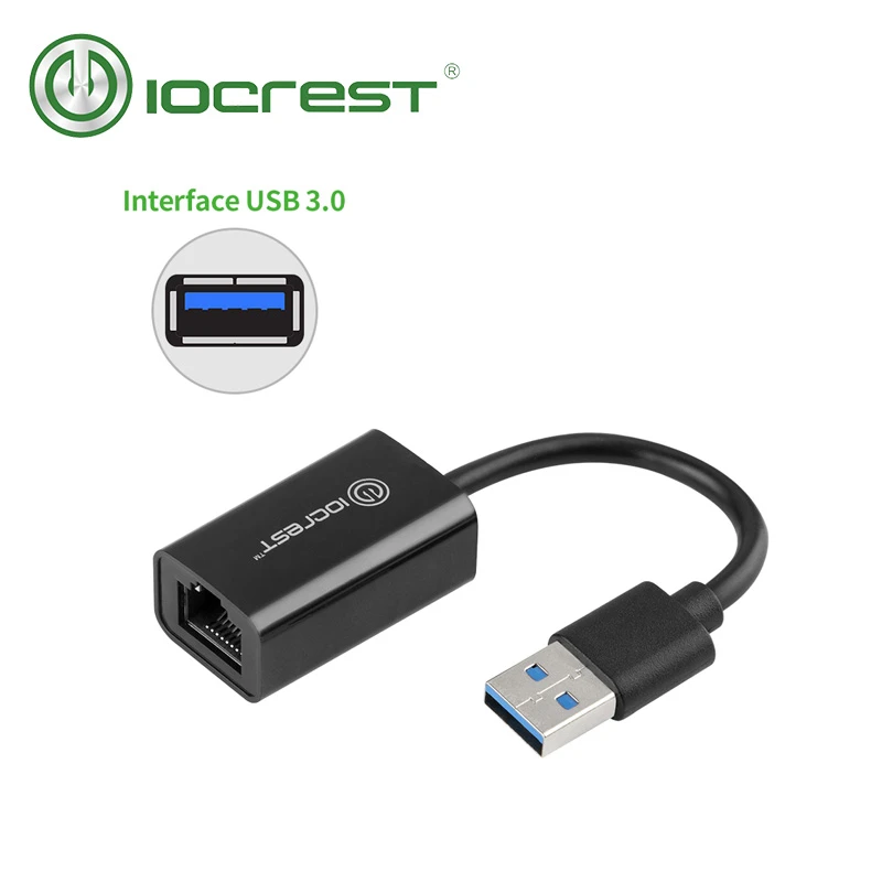 IOCREST USB 3.0 to 1000mbps Rj45 Ethernet Gigabit Network Card Lan ...