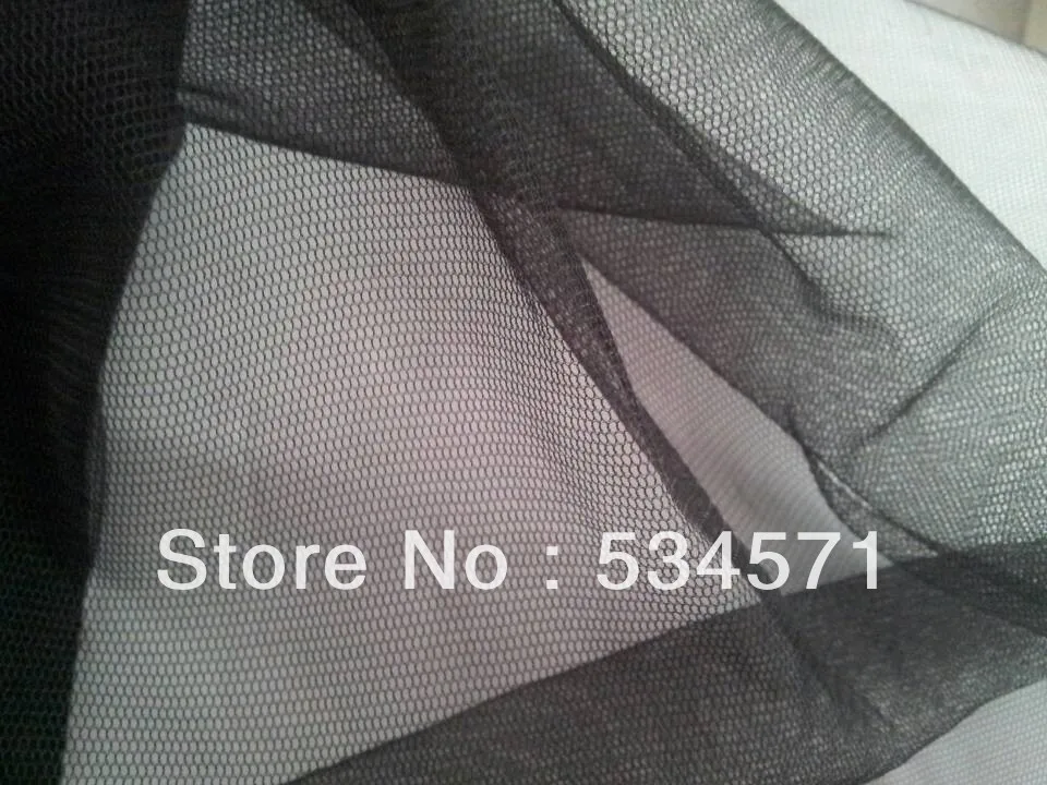 hot-new-soft-gauze-grid-fine-mesh-net-tulle-sheer-black-for-skirt ...