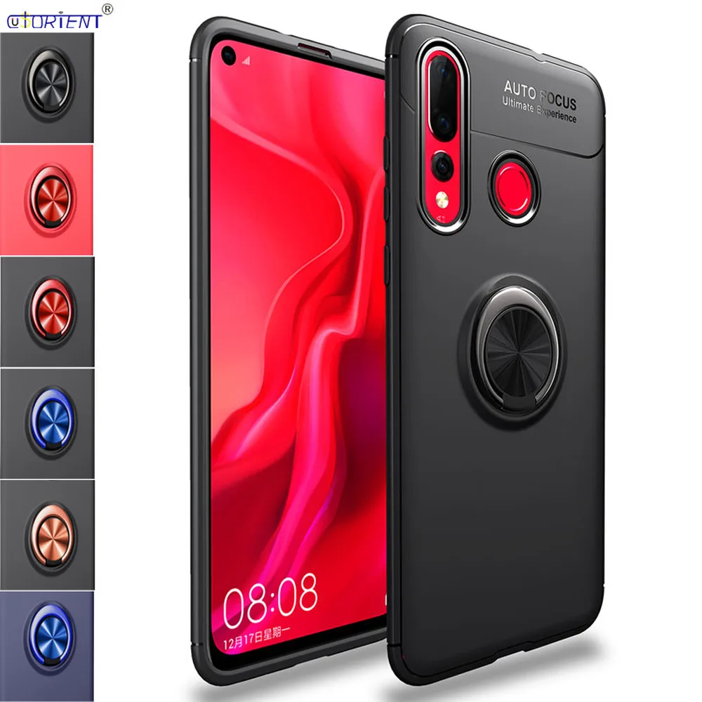 Funda de anillo para Huawei Nova 4, carcasa de teléfono ajustada Nova4 ...