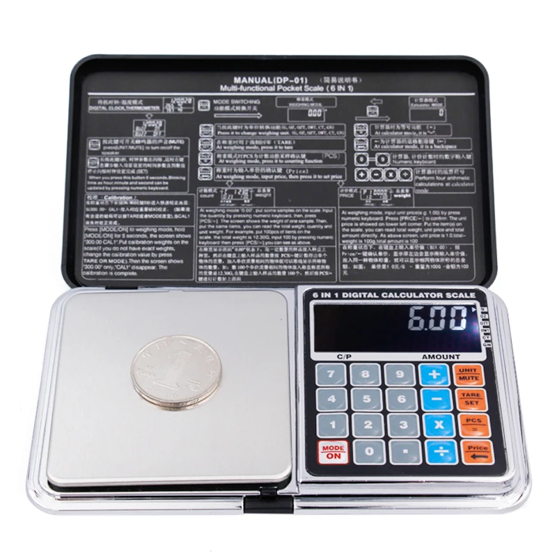 6-in-1-Digital-0-01g-500g-Scales-Jewelry-Kitchen-Balance-Parcel ...