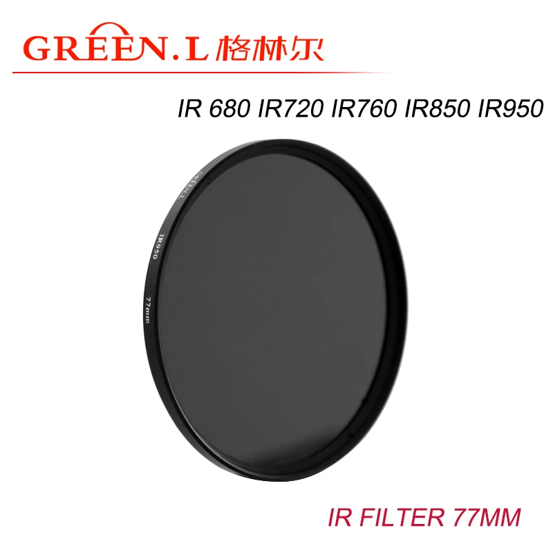 1 Piece GREEN.L camera lens filter for camera infrared Filter 77mm ...