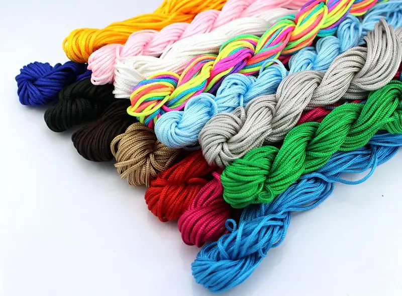 Cordón de alambre, hilo de cordón trenzado Jade 1,5 MM, 8 * hilo ...