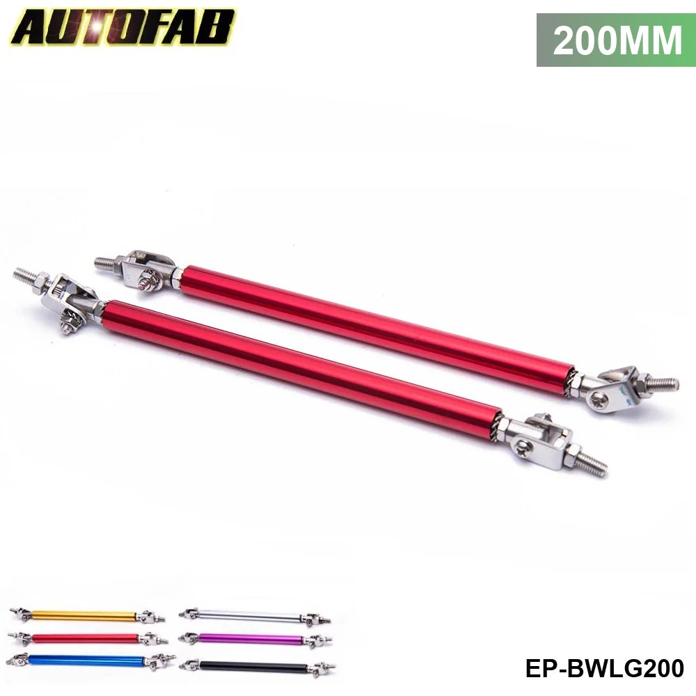 2pcs/set 200mm Universal Racing Front Bumper Lip Splitter Rod Strut Tie ...