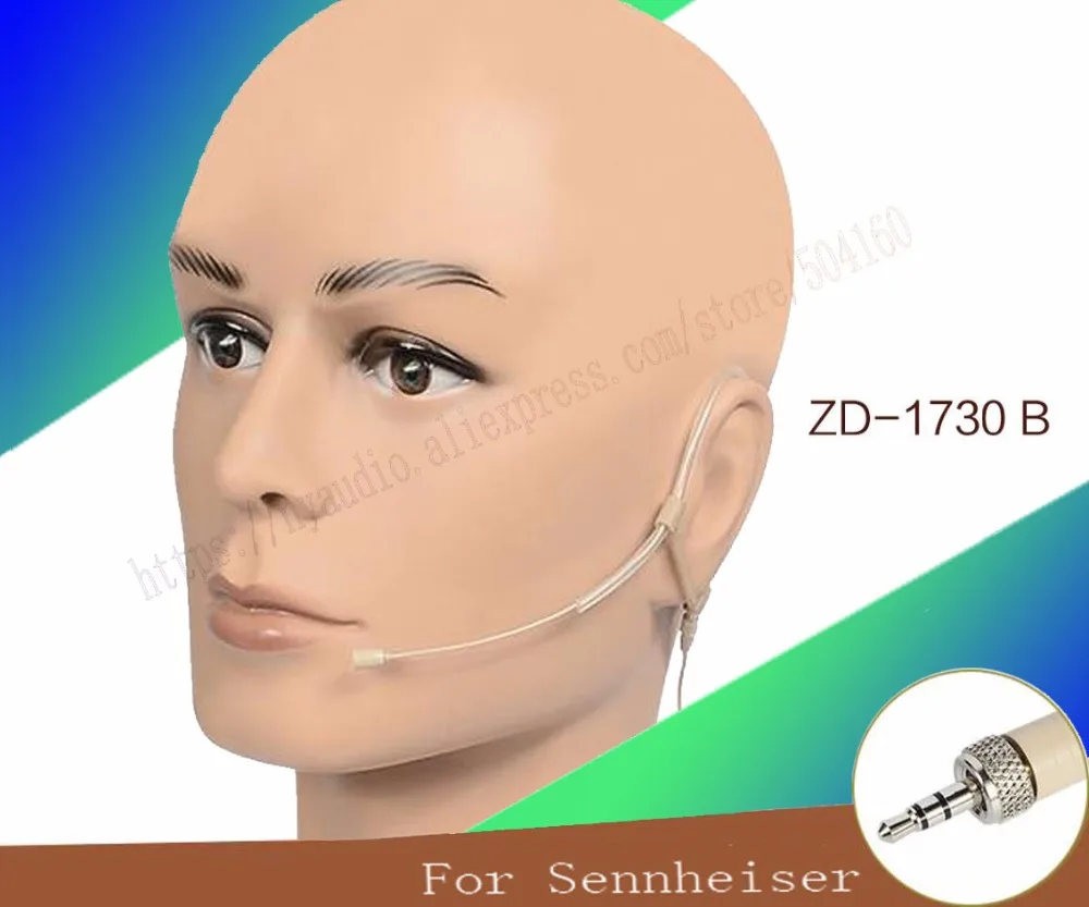 Skin Color Single Earhook Headset Microphone 3.5mm Screw Lock Stereo ...