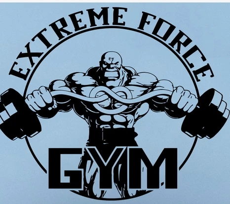 Gym Wall Sticker Muscled Man Sport Athletics Bodybuilding Art Wall ...