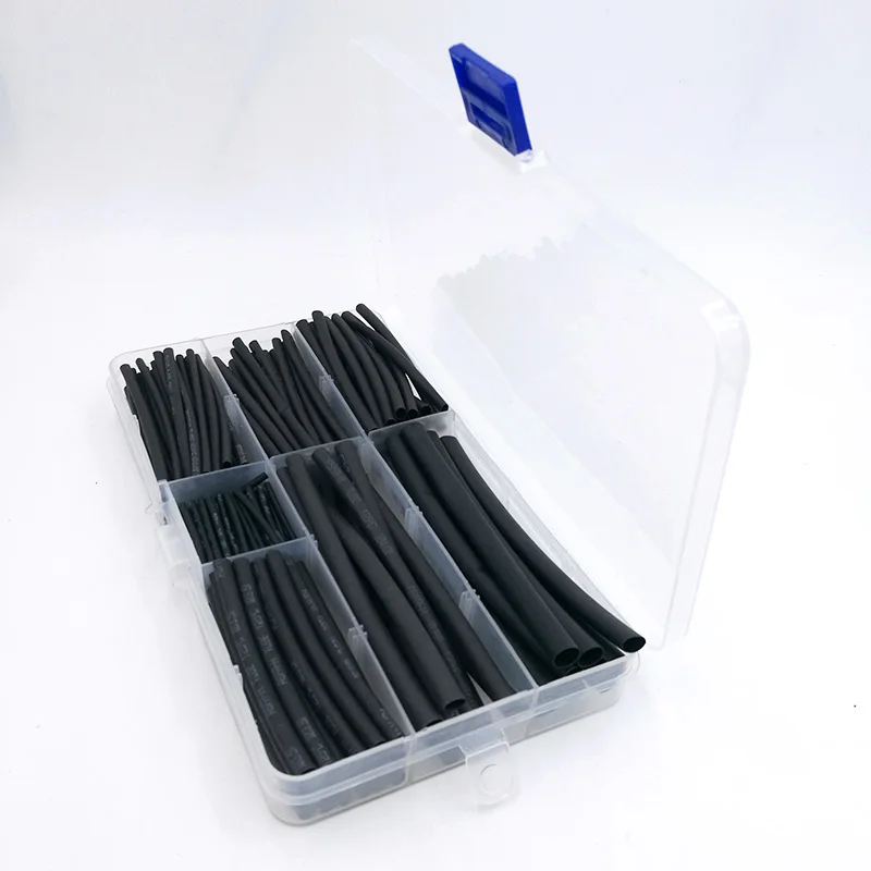 Heat shrinkable tube 200PCS/SET 1mm 2mm 2.5mm 3mm 4mm 5mm Tubing ...