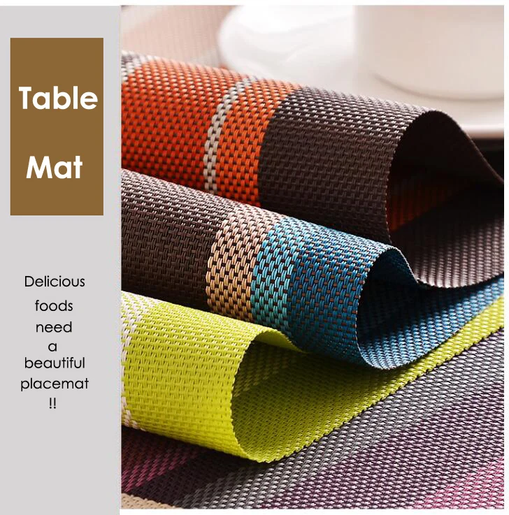 45*30CM PVC Place mat KitchenTable Mat Environmentally Non-slip Plate ...