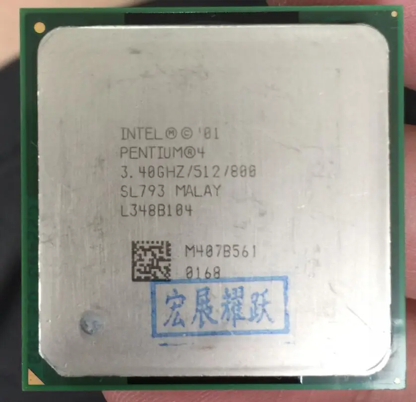 Intel Pentium 4 3.4 GHz 3.4C P4 3.4 P4 Socket 478 512 M 800 SL793 ...