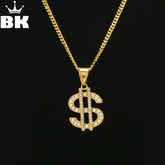 Gold Dollar Sign Bling