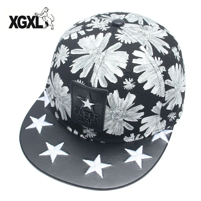 XGXL brand color five pointed star pattern men's ladies hat baseball ...