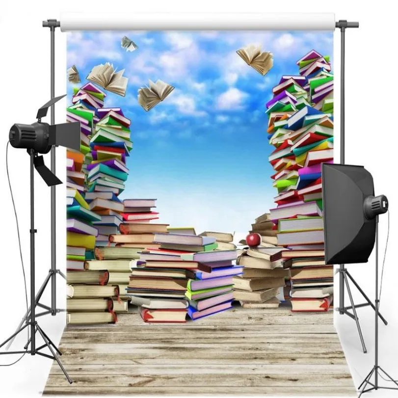 School Graduation Wall Wood Floor Photography Studio Background Vinyl ...