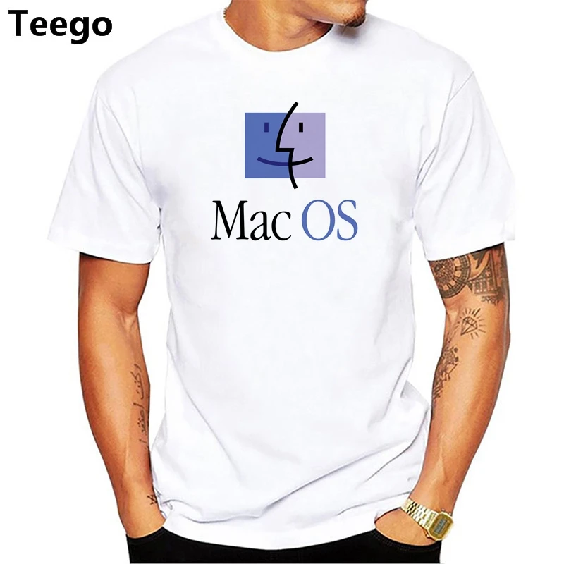 Apple MAC OS IMAC hombres manga corta Camiseta|Camisetas| - AliExpress