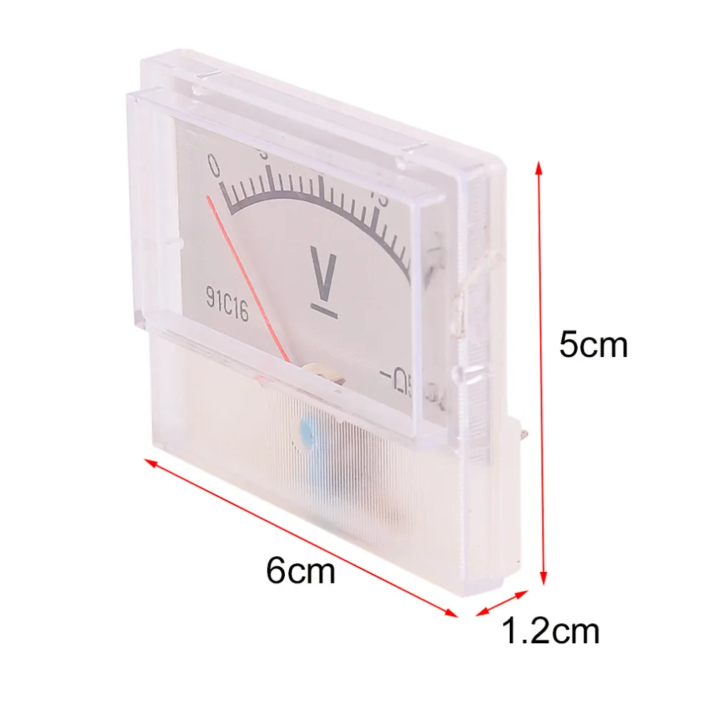 Professional DC 0-30V Analog Volt Voltage Panel Meter Voltmeter Gauge ...