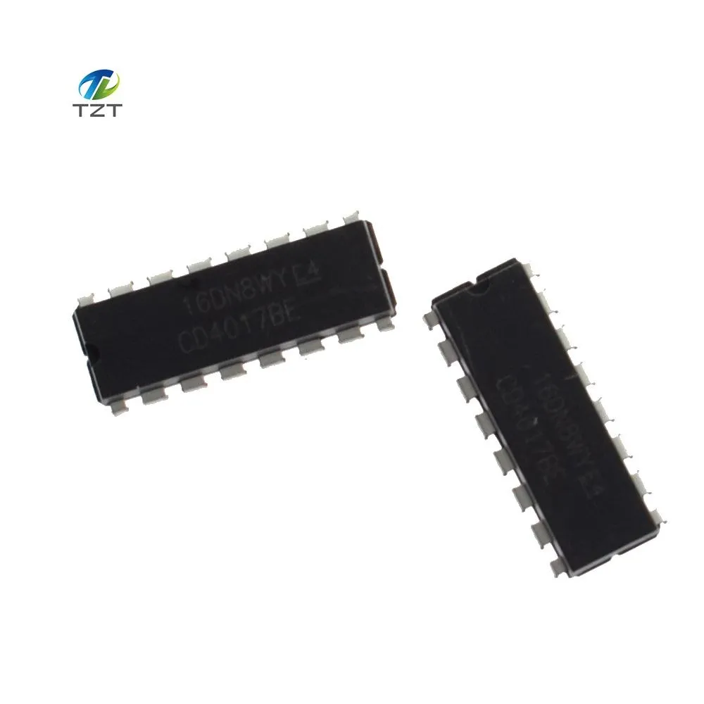100PCS CD4017 CD4017B CD4017BE 4017 DECADE COUNTER DIVIDER IC-in ...