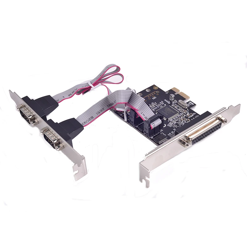 Pci express x1 2 포트 직렬 rs232 및 1 병렬 포트 pci express i/o 카드 moschip ...