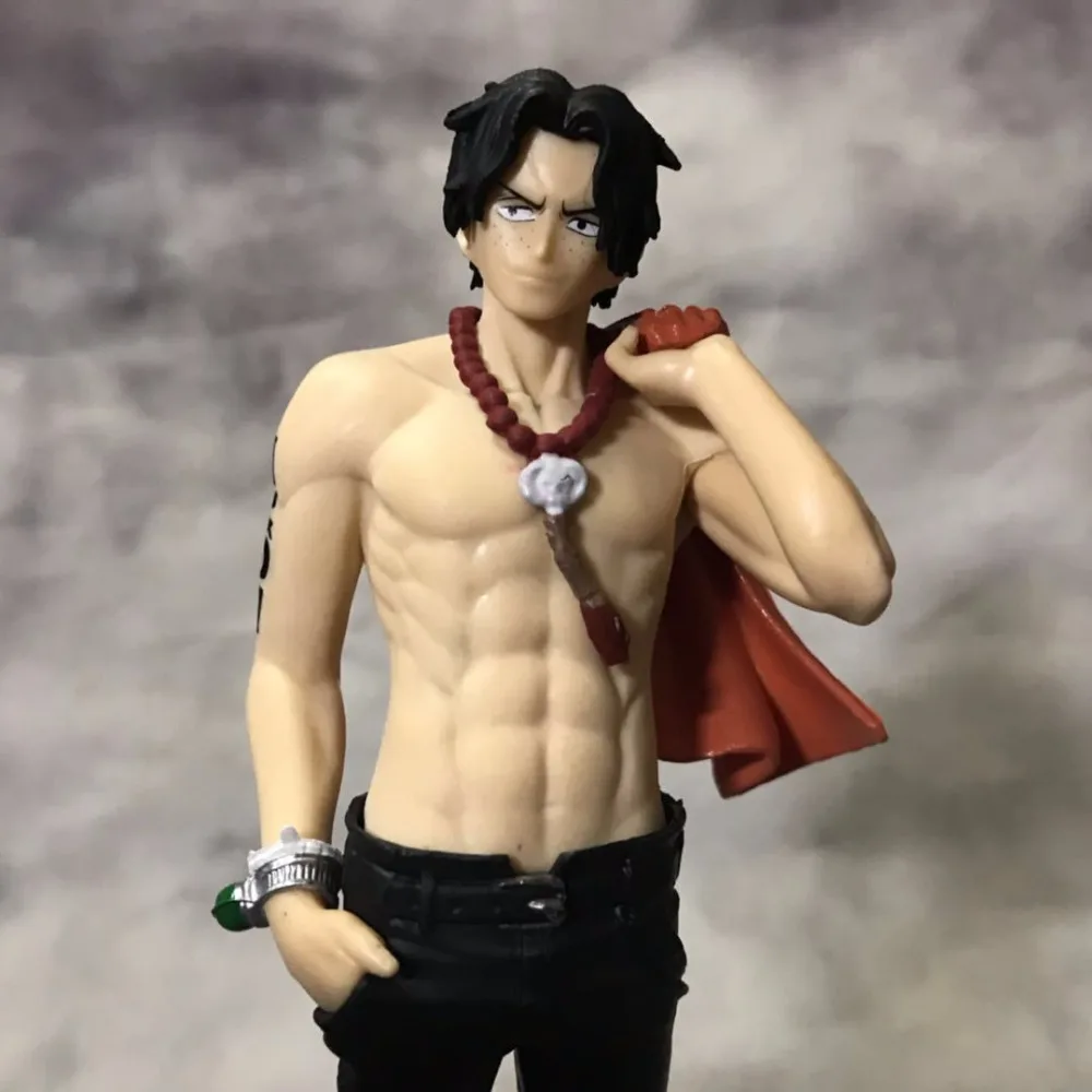 One Piece Portgas D Ace Action Figure Shirtless 18CM | One piece ...