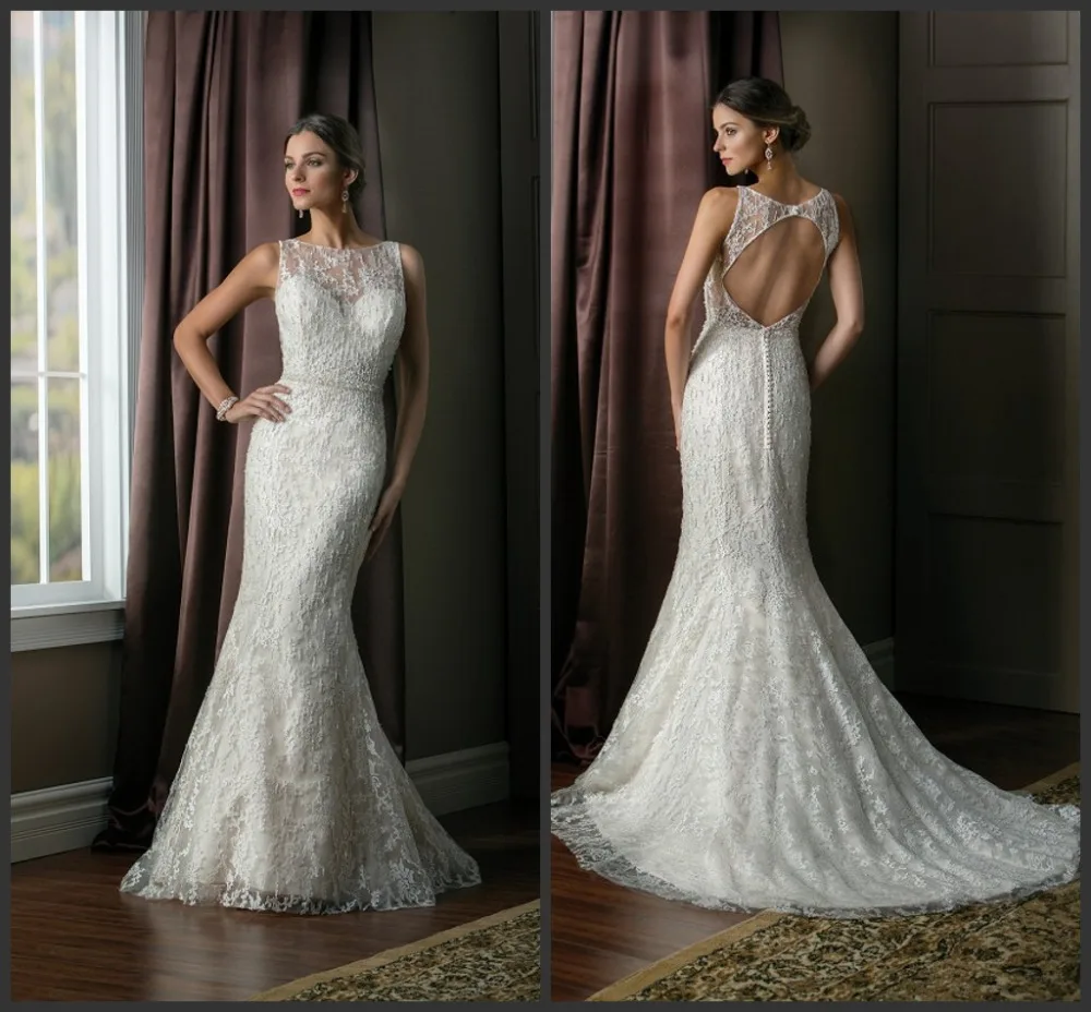 Open Back Lace Wedding Dresses