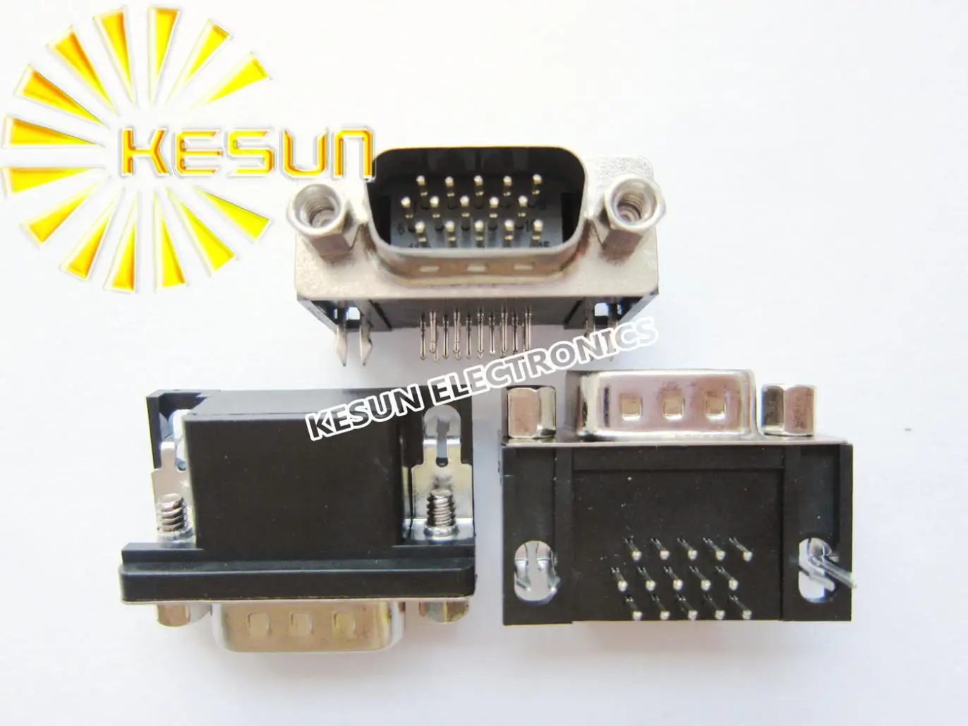 50 개/몫 DR15 15P 15Pin 3 행 수 직렬 PCB 표준 직각 D Sub 커넥터|connector pcb|connector malel connector ...